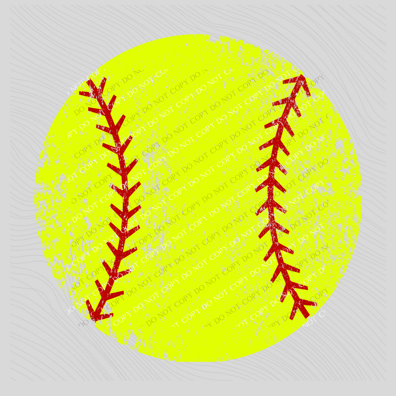 Softball Varsity Distressed Bundle Word & Ball Included in White Digit ...