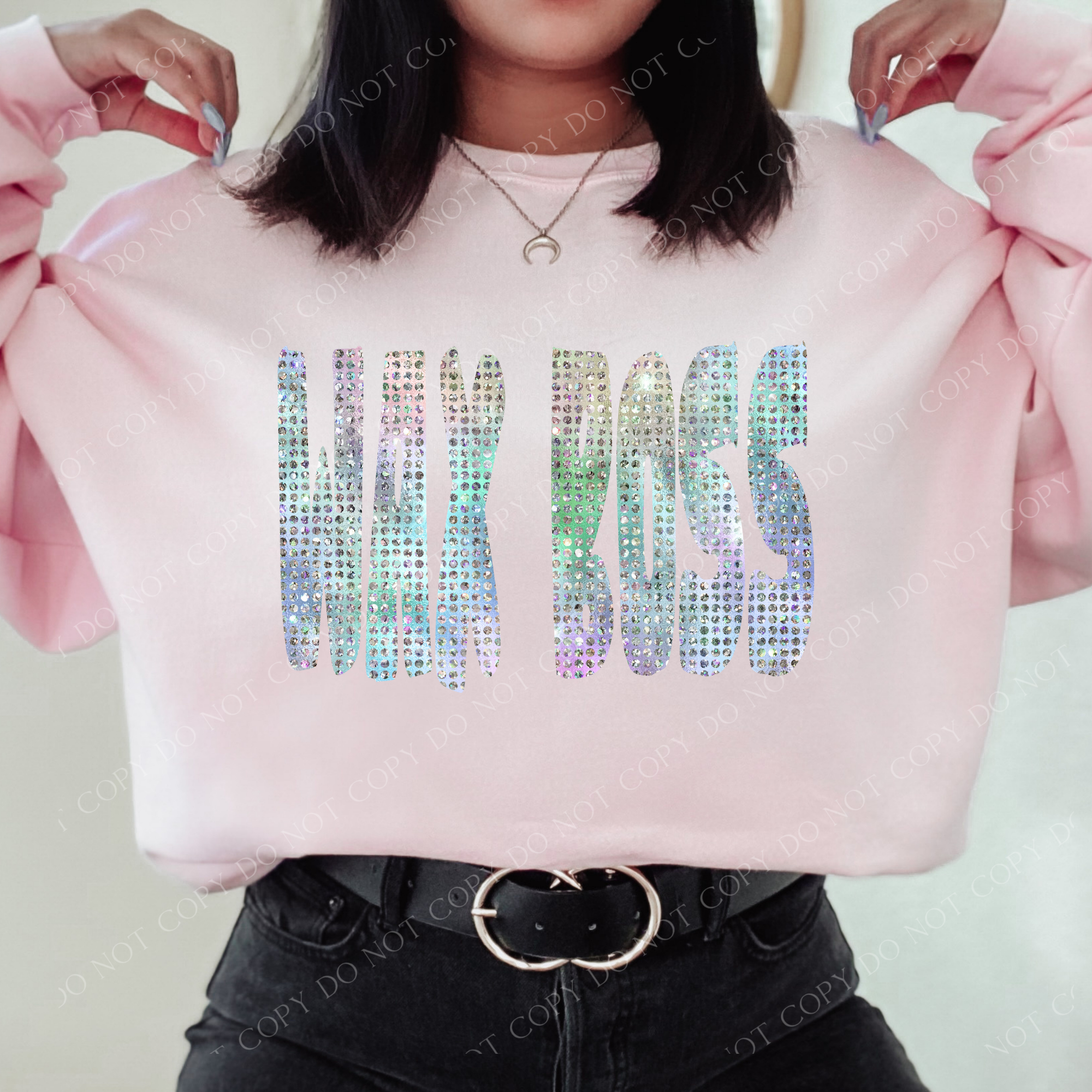 Wax Boss Halographic Bling Digital Design, PNG – Grove 123 Designs